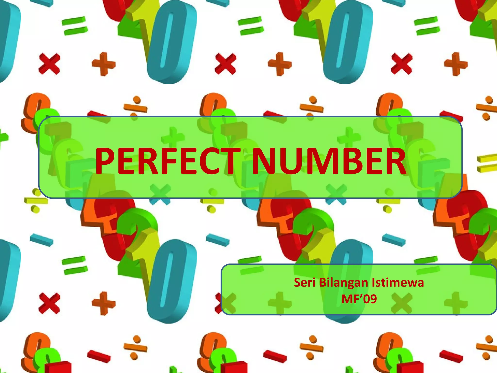 Bilangan Sempurna | PPT