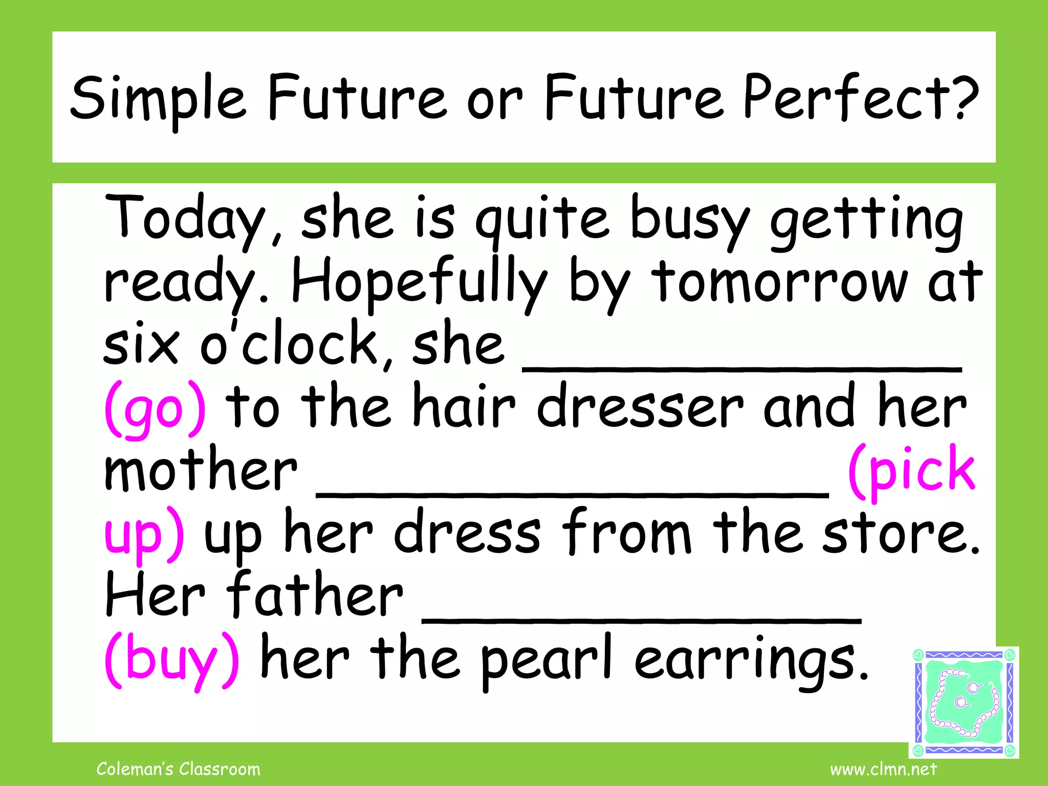 Verbs Perfect Tense | PPT
