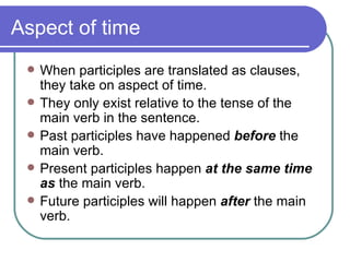 Perfect Passive Participles | PPT