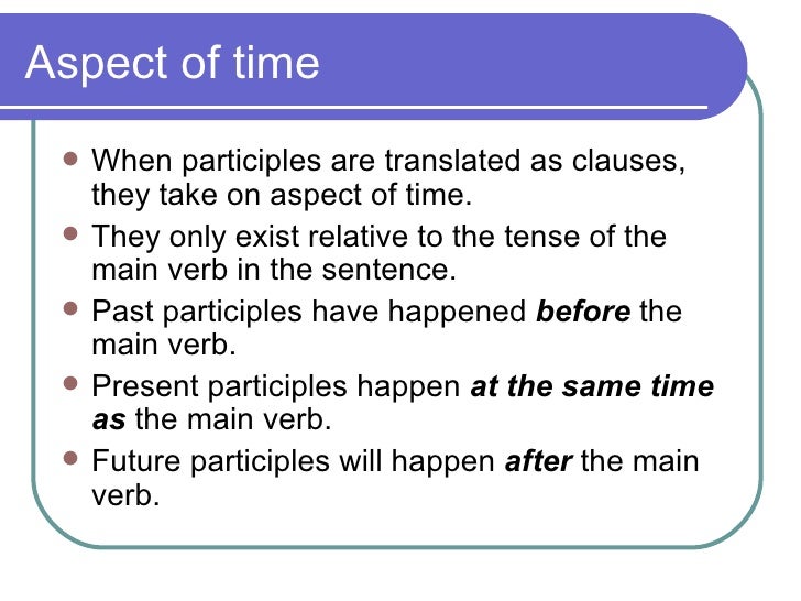 Perfect Passive Participles