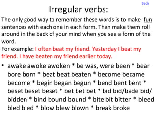 Perfect Tense For Business | PPT