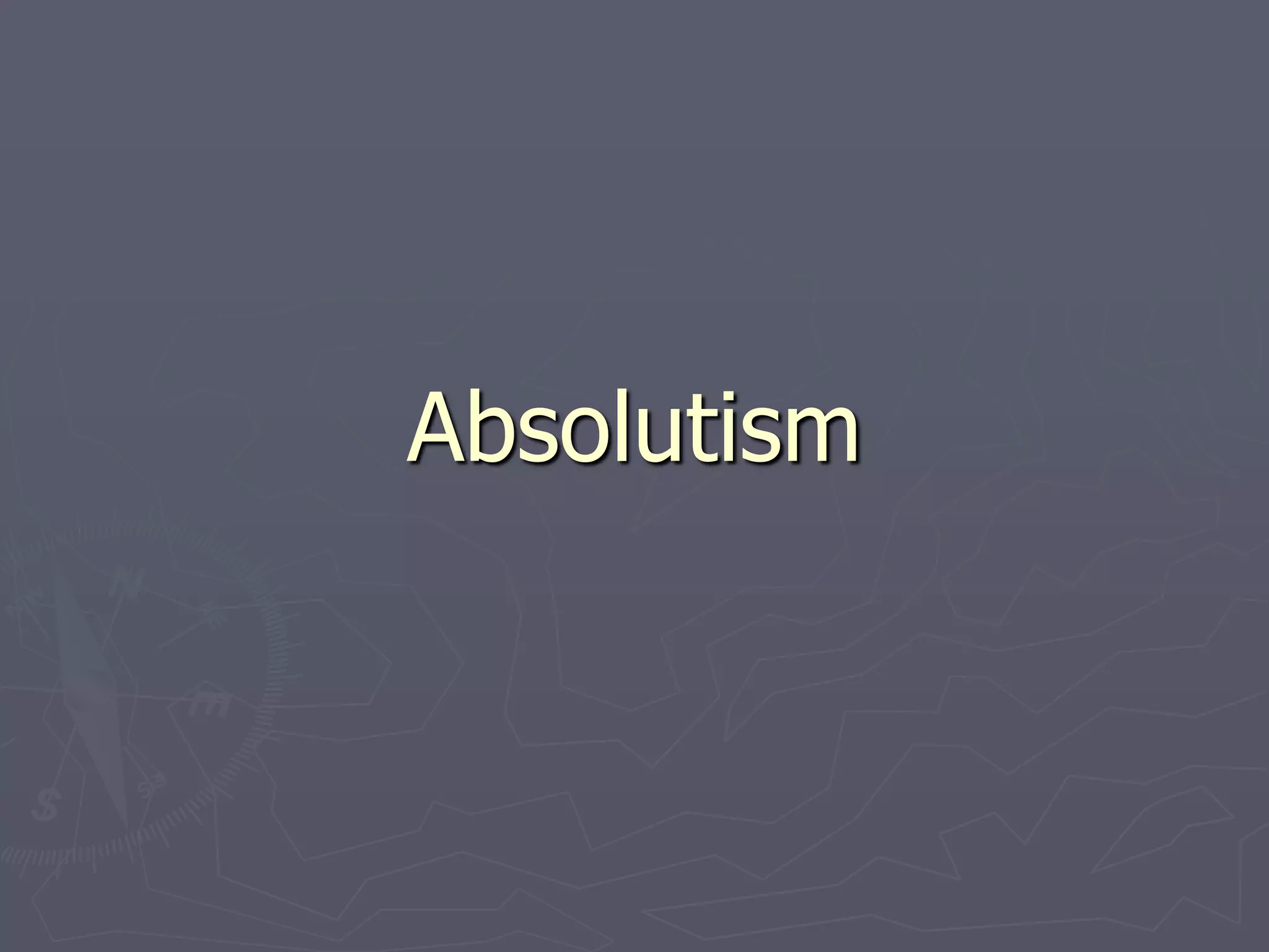 Absolutism PowerPoint | PPTX