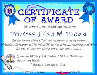 perfect attendance award 12.docx