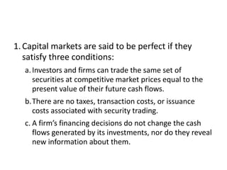 Perfect capital market.pptx