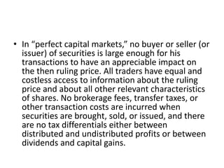 Perfect capital market.pptx