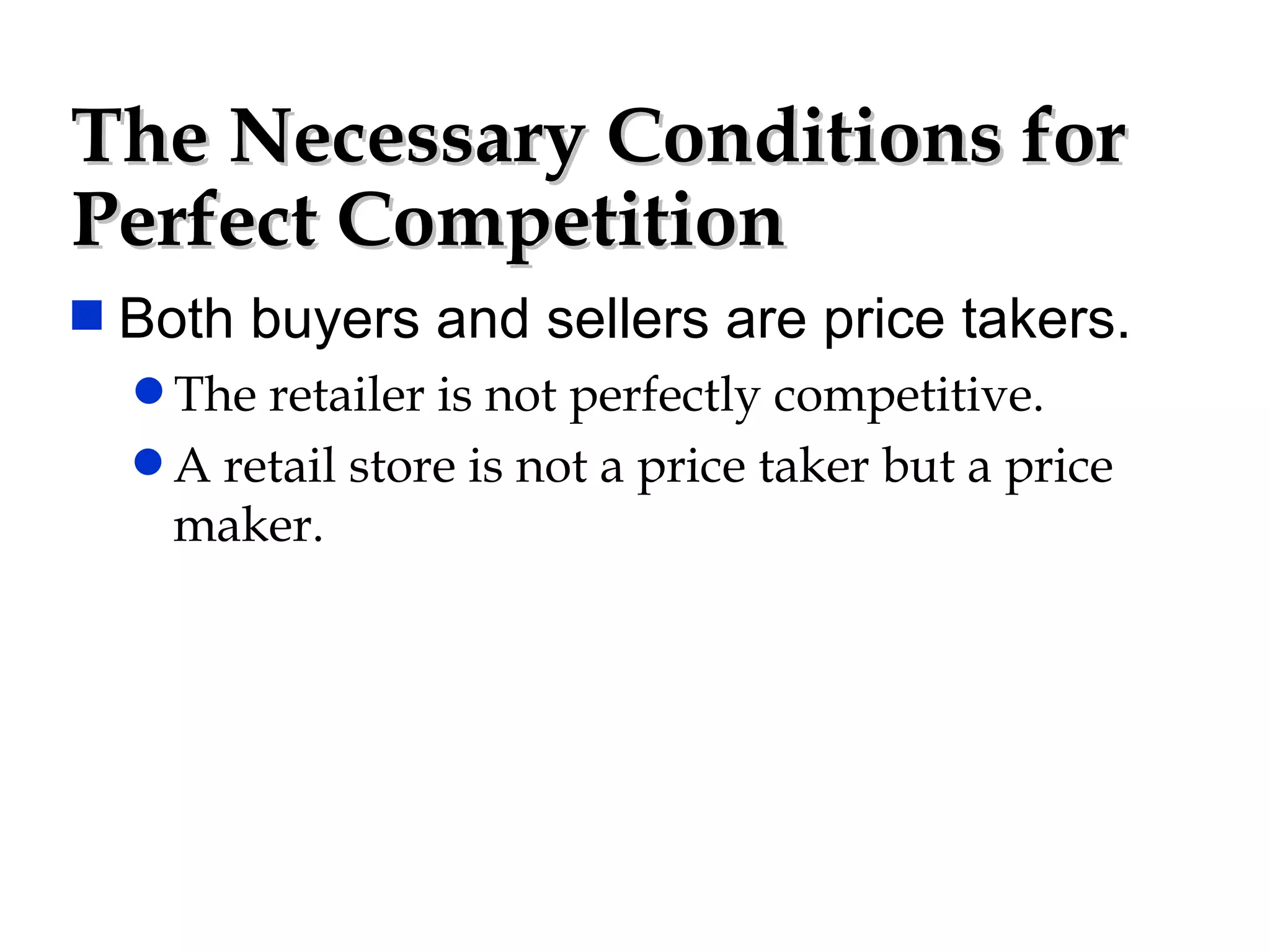 Perfect Competition | PPT