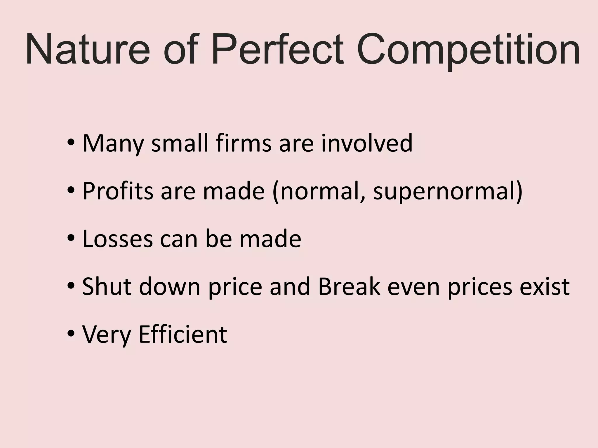 Perfect Competition | PPTX