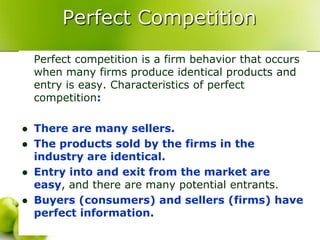 Perfect competition | PPTX