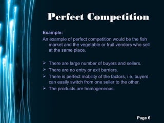 Economics Perfect Competition | PPT