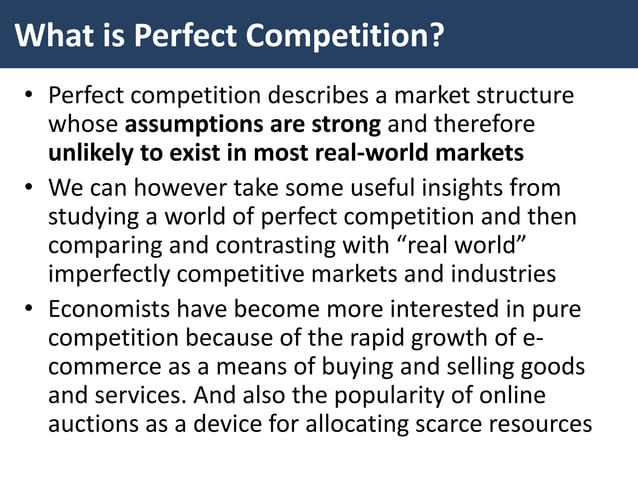 Perfect Competition | PPTX