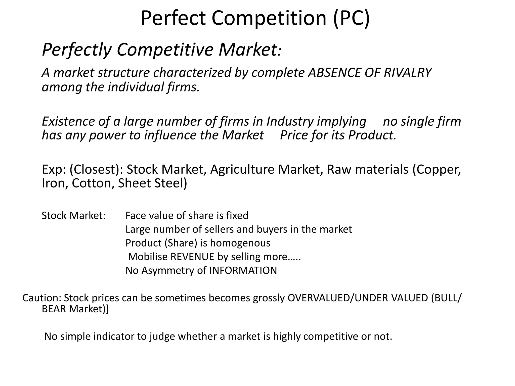 Perfect Competition Lecture Notes (Economics) | PPTX | Business ...