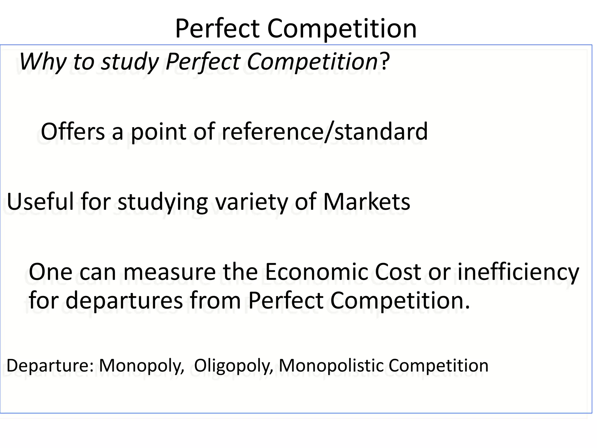 Perfect Competition Lecture Notes (Economics) | PPTX | Business ...