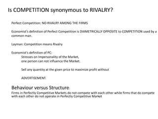 Perfect Competition Lecture Notes (Economics) | PPTX