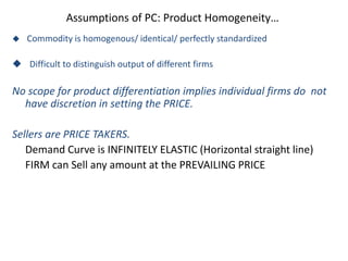 Perfect Competition Lecture Notes (Economics) | PPTX