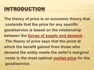 pricing theory and procedure, pricing policies and practices | PPT