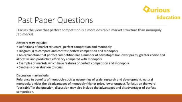 Perfect Competition Essay Questions - IB Economics | PDF | Business ...
