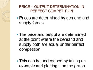 Perfect competition market | PPTX