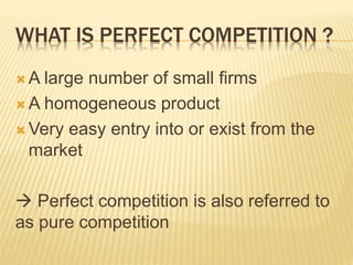 Perfect competition presentation | PPTX