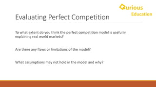 Perfect Competition Notes - A-level & IB Economics | PDF