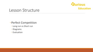 Perfect Competition Notes - A-level & IB Economics | PDF