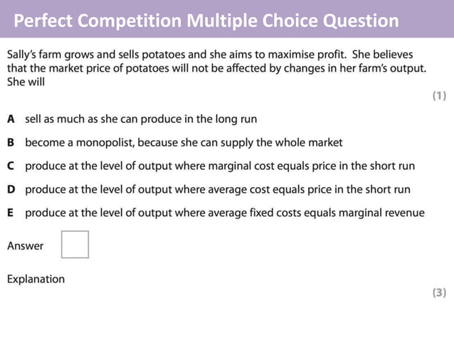 Perfect Competition | PPT