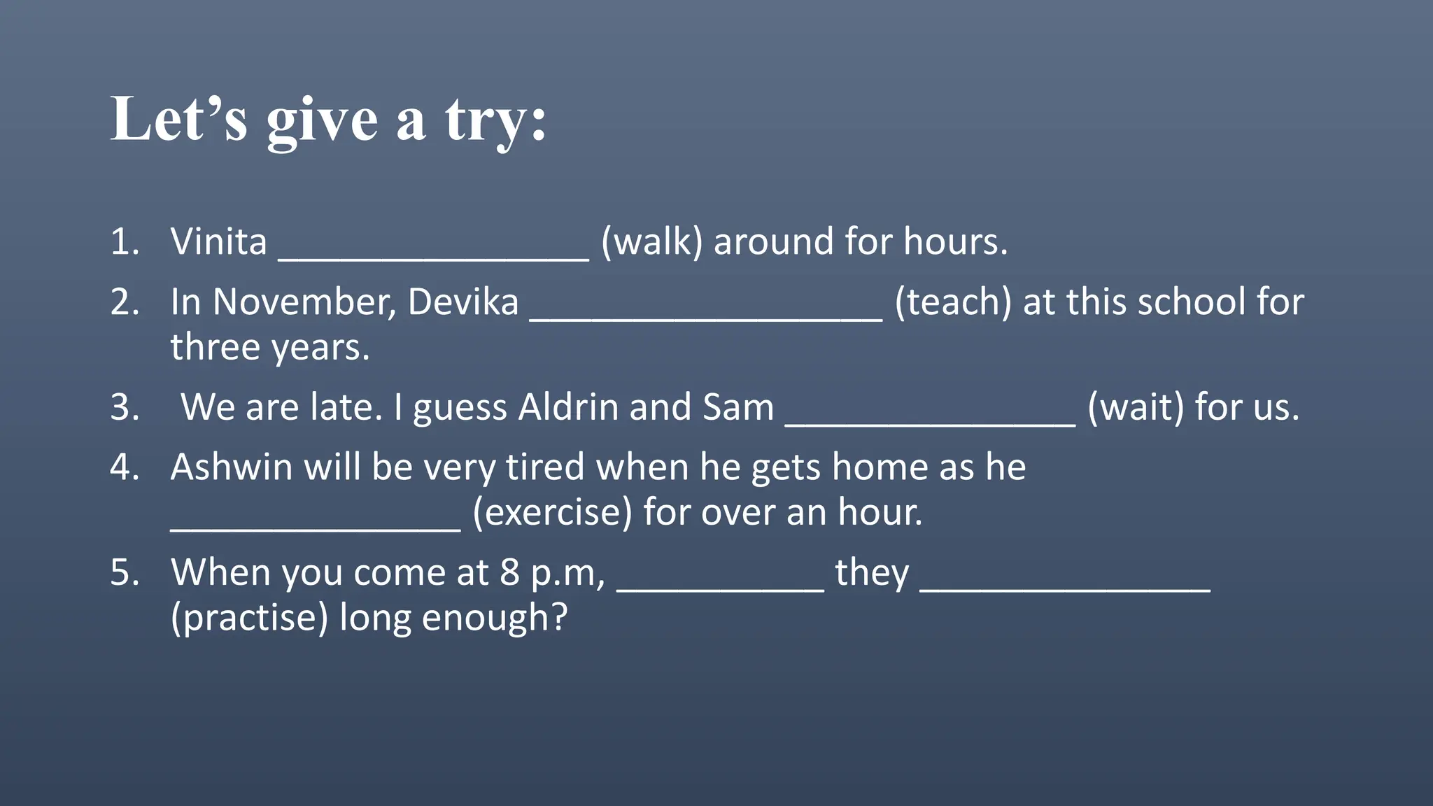 Perfect Continuous Tense Sutherland example | PDF