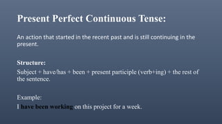 Perfect Continuous Tense Sutherland example | PDF