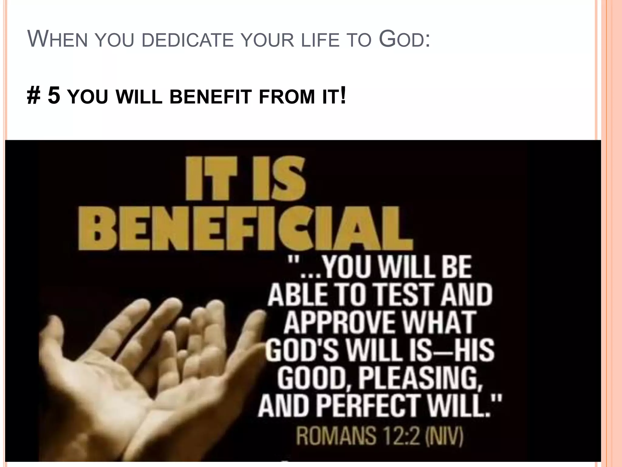 Perfect dedication to god | PPTX