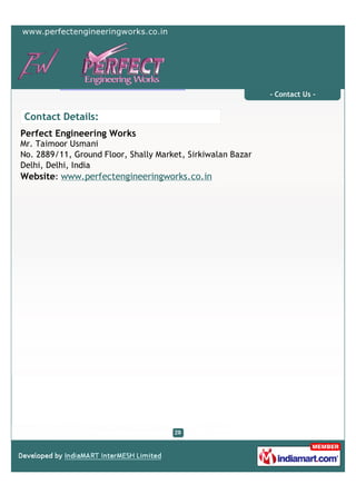 Perfect Engineering Works, Delhi, Castor Fittings | PDF