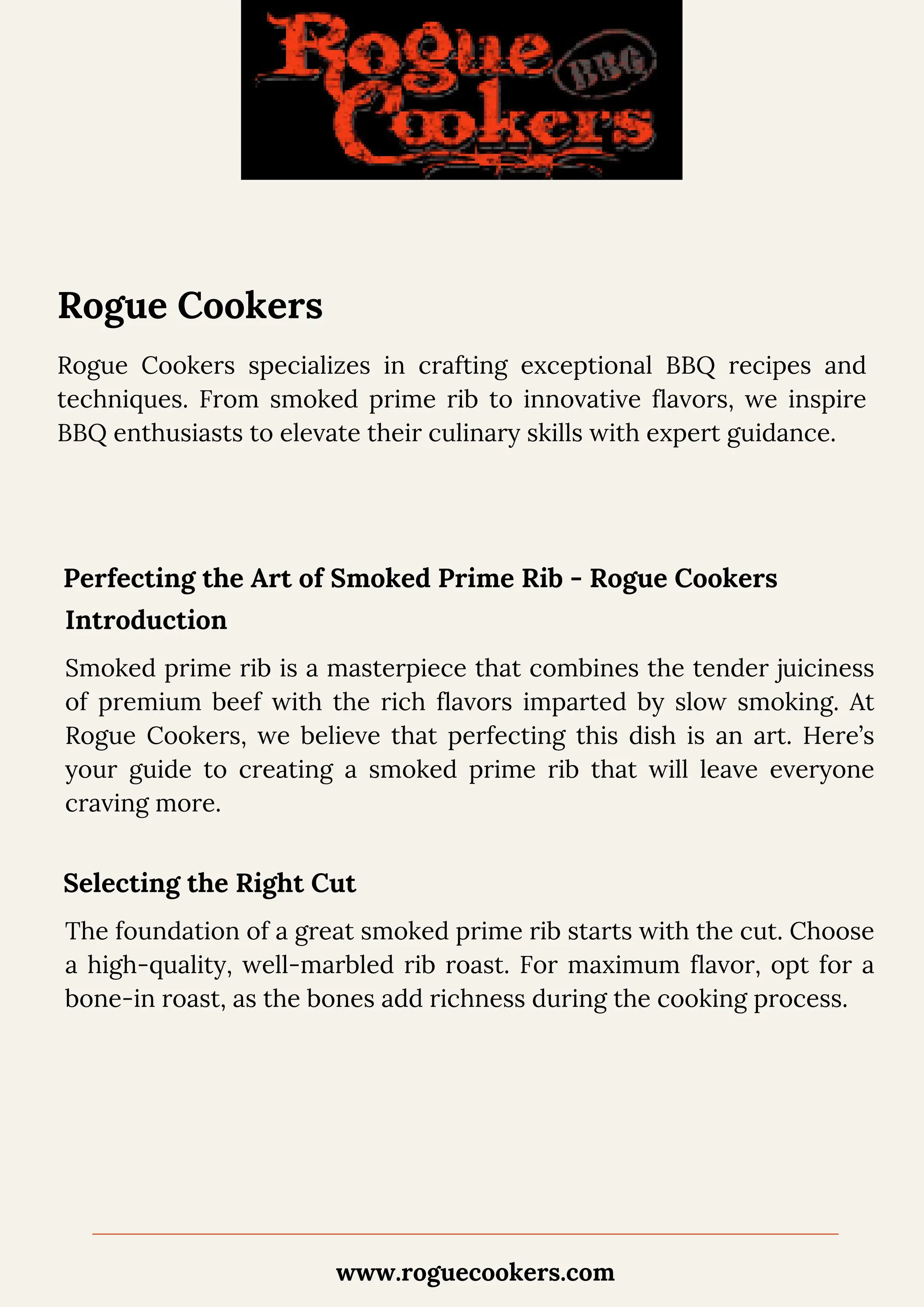 Perfecting the Art of Smoked Prime Rib - Rogue Cookers.pdf