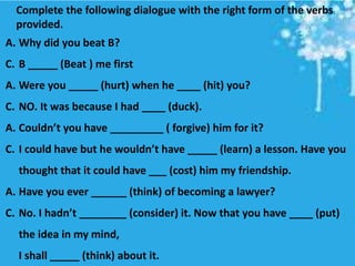 Perfecting the past tense with venn diagrams | PPT