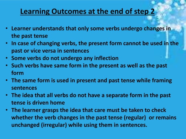 Perfecting the past tense with venn diagrams | PPT