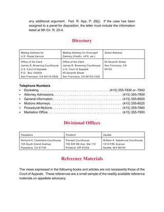 Perfecting your appeal 9th circuit | PDF