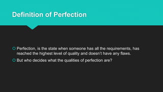 Perfection based on possibilities μίλτος | PPTX
