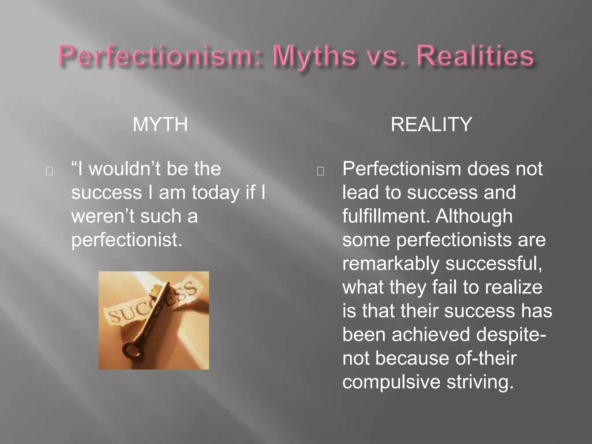 Perfectionism presentation | PPTX
