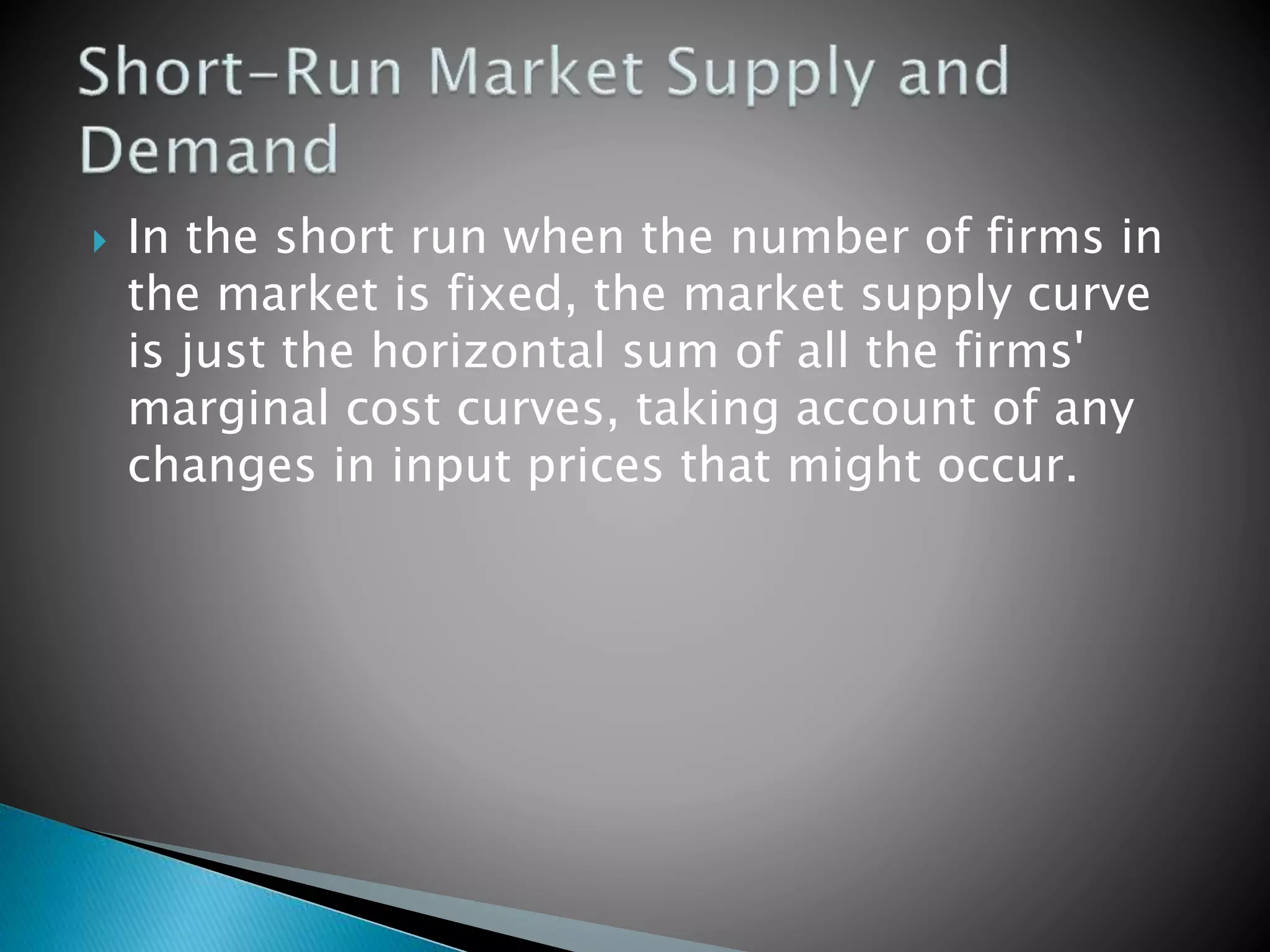 Perfectly competitive market | PPTX
