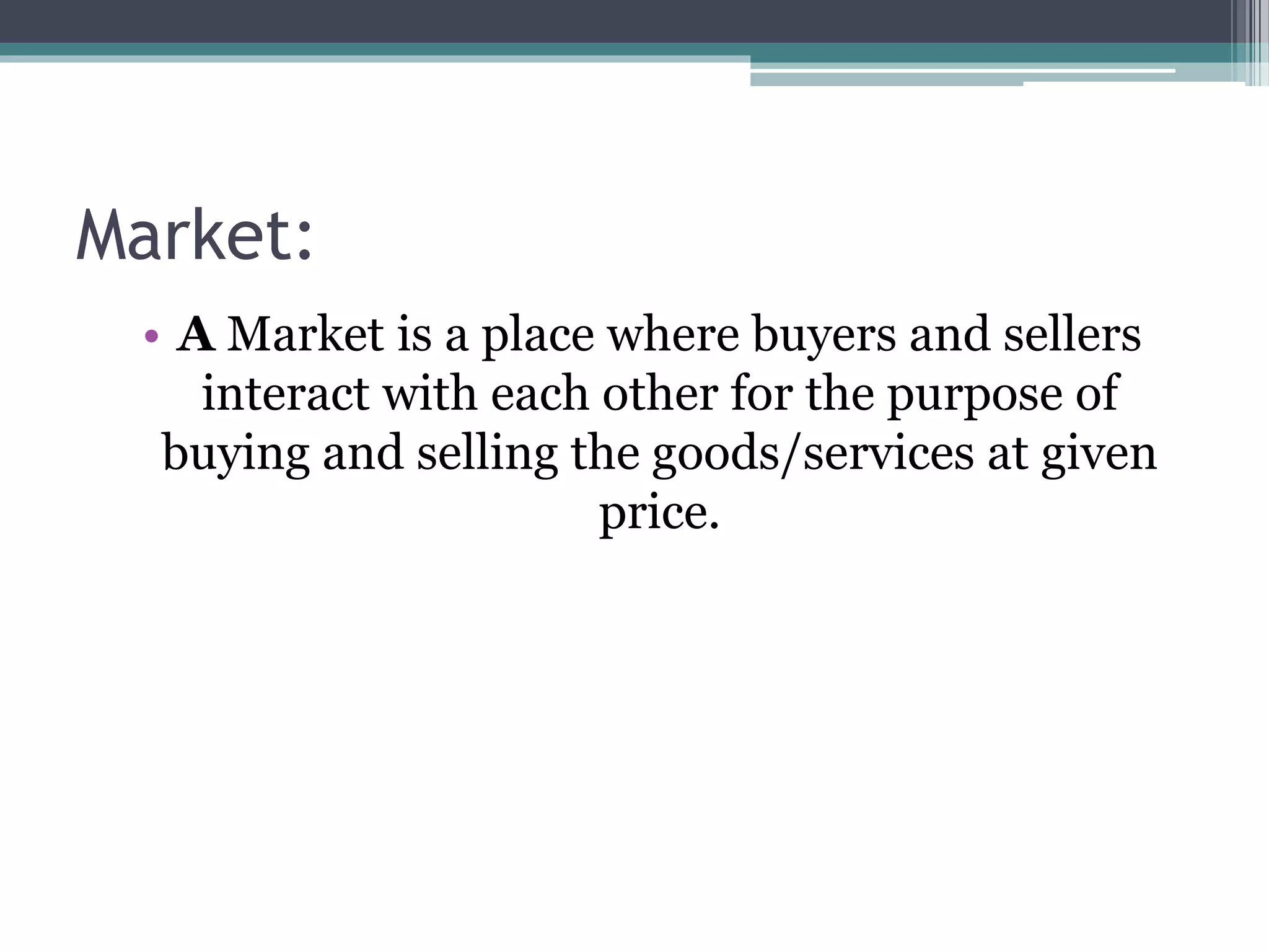 presentation on Perfect market | PPTX