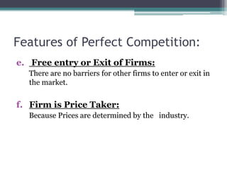 presentation on Perfect market | PPTX