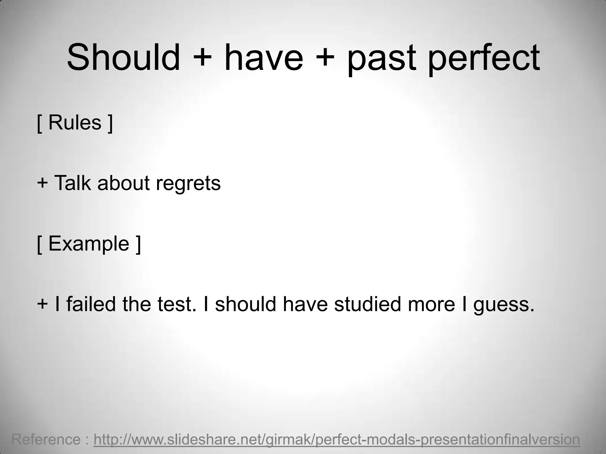 Perfect modals | PPT