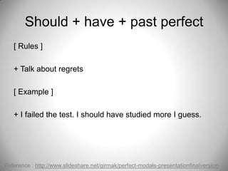 Perfect modals | PPT