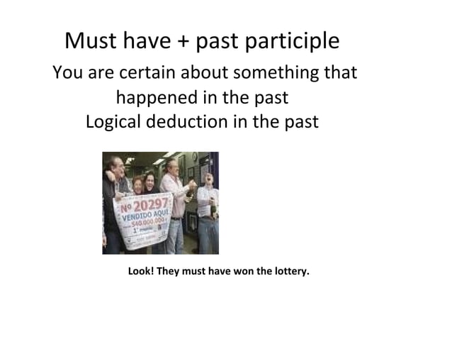 Perfect modals; use and clear examples with funny pictures | PPT