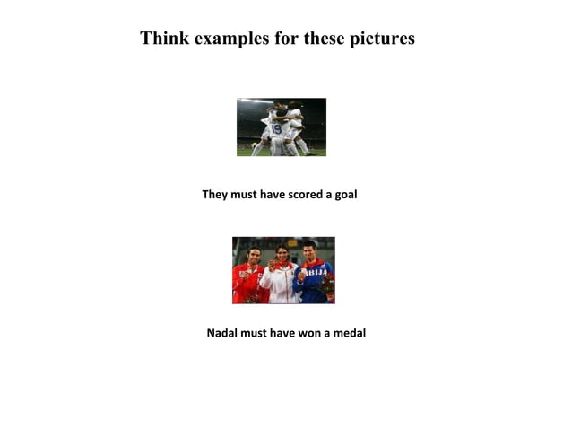 Perfect modals; use and clear examples with funny pictures | PPT