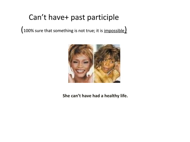 Perfect modals; use and clear examples with funny pictures | PPT