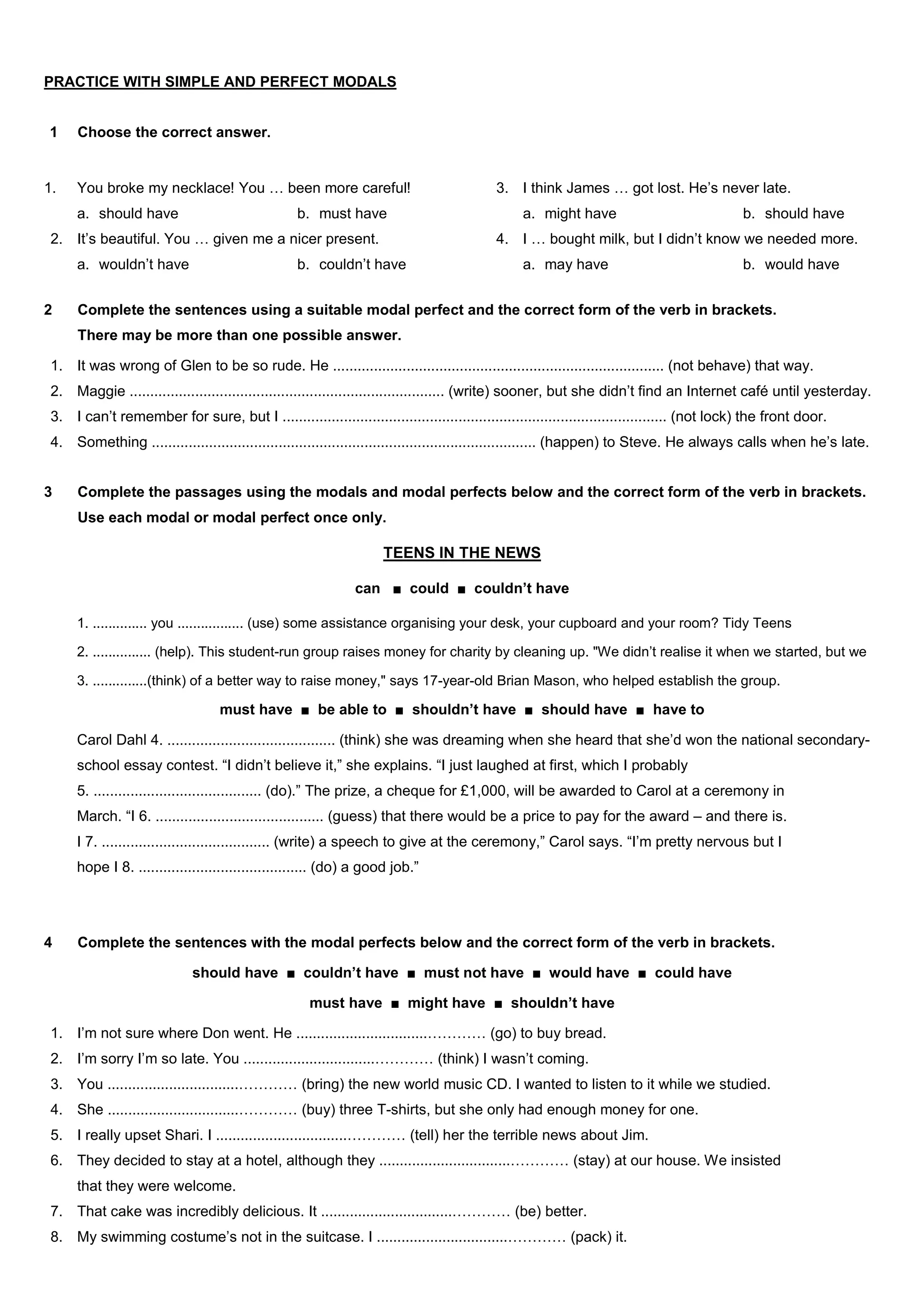 Perfect modals 4-modi | PDF
