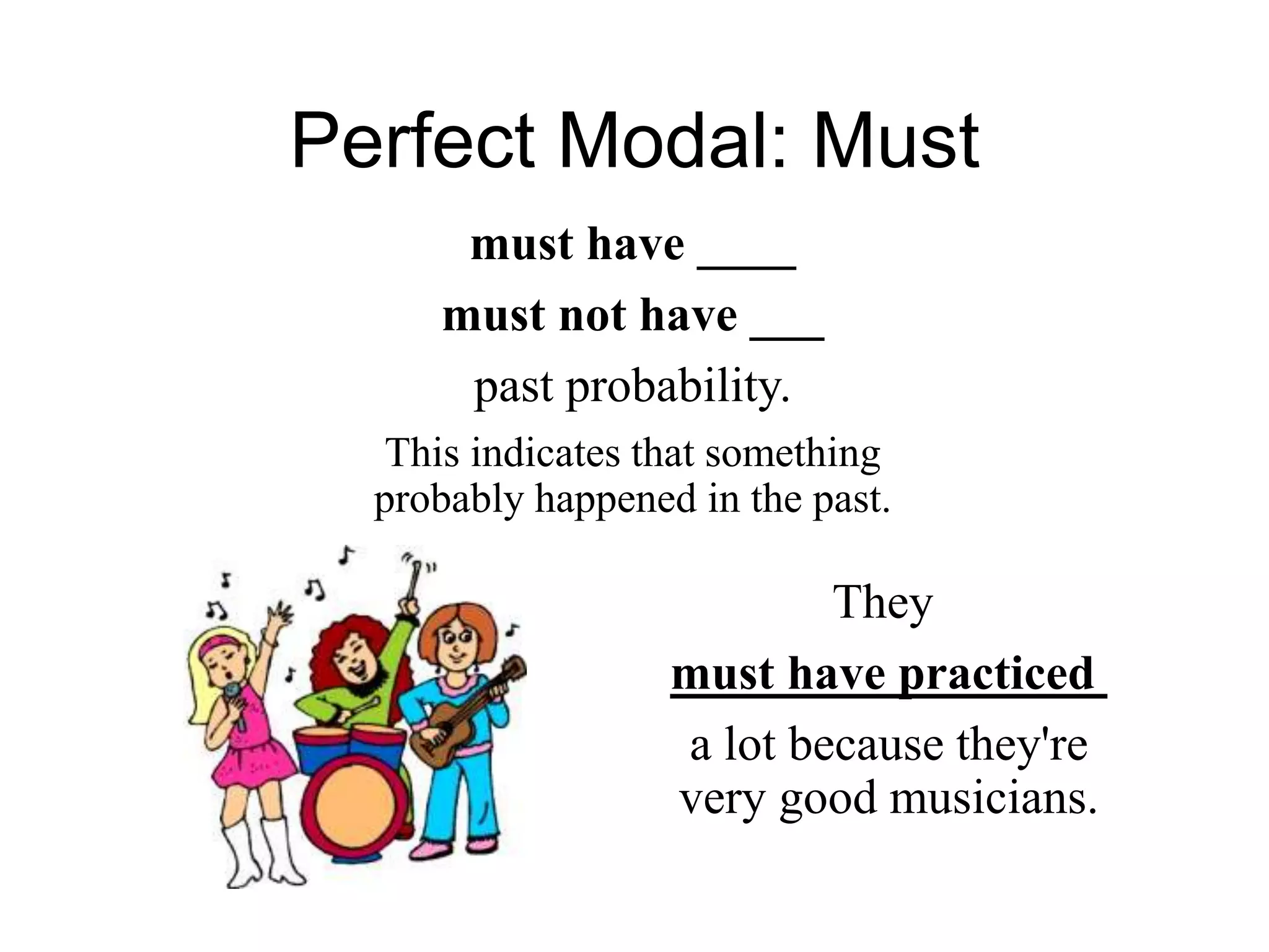 Perfect modal verbs presentation | PPTX