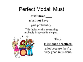 Perfect modal verbs presentation | PPTX
