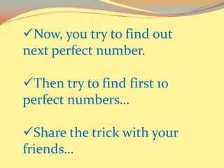 Perfect numbers | PDF