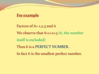 Perfect numbers | PDF
