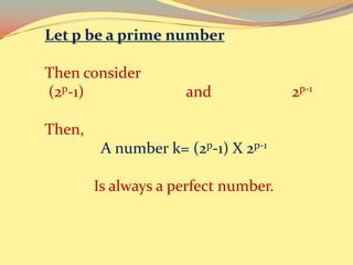 Perfect numbers | PDF