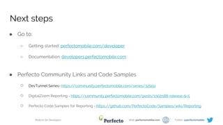 TechTalk: What's New with Perfecto? | PPT